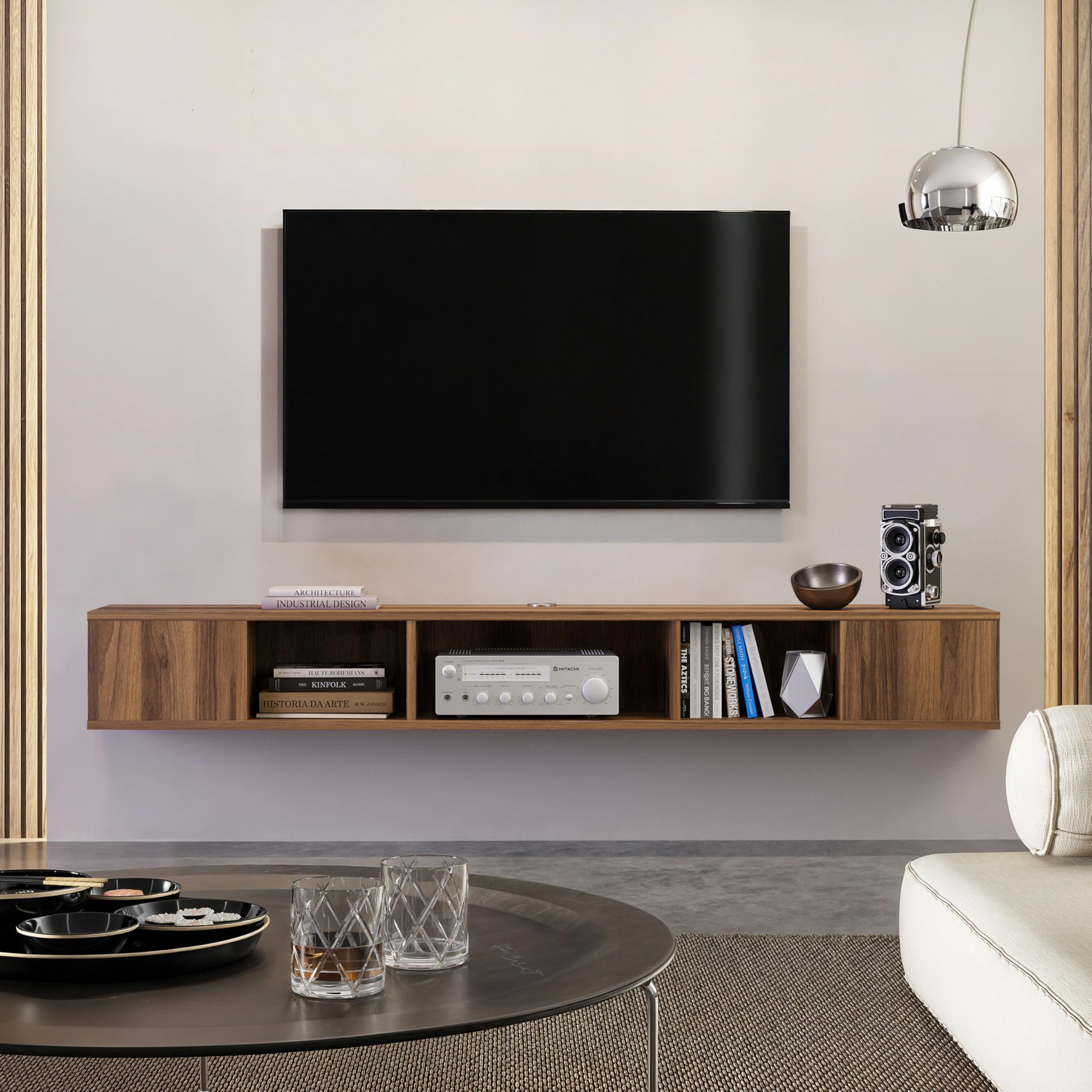 Latitude Run® Modern Floating TV Stand Wall Mounted | Wayfair