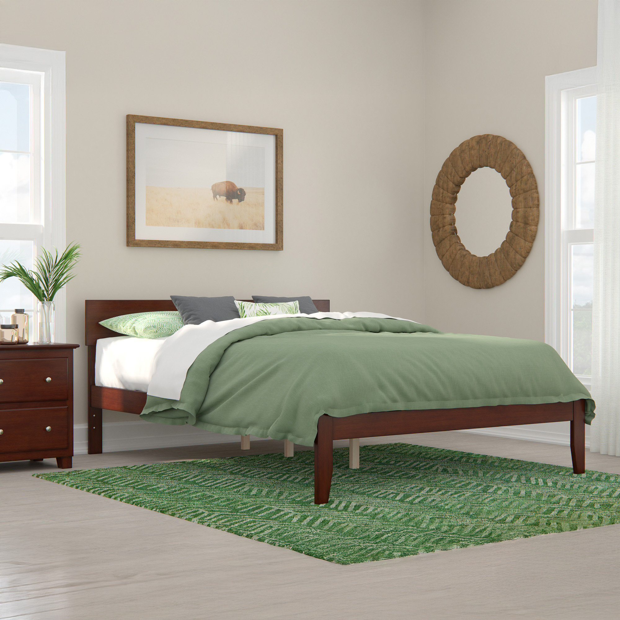 Viv + Rae™ Farrah Solid Hardwood Platform Bed & Reviews | Wayfair