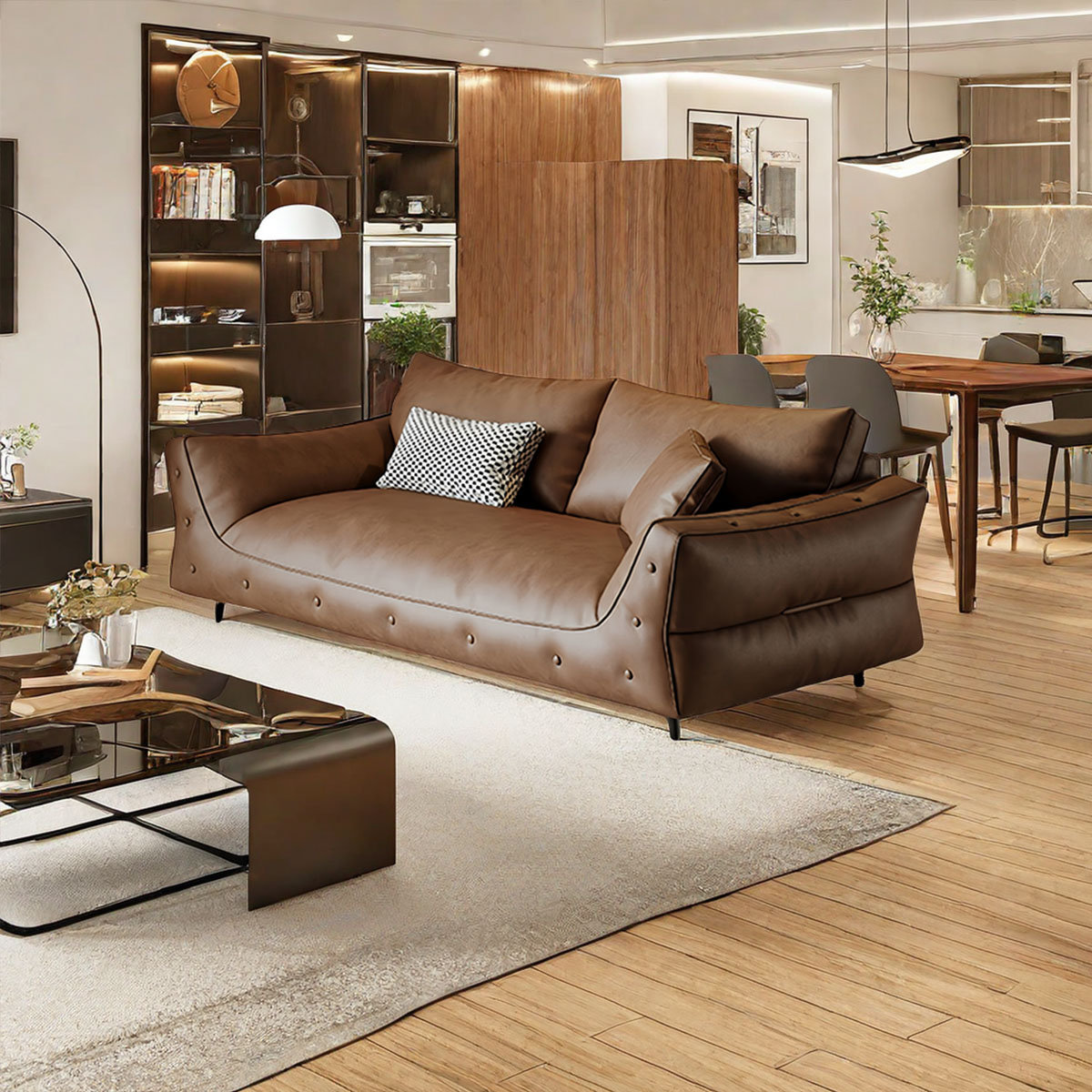 Lifton Retro Style Small Apartment Minimalist Sofa 74.80 | Wayfair