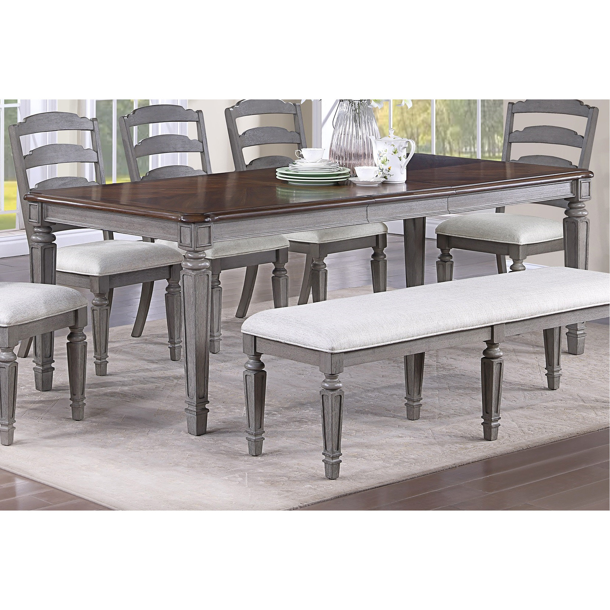 Latitude Run® Charming Wooden Dining Table With Contemporary Design For ...
