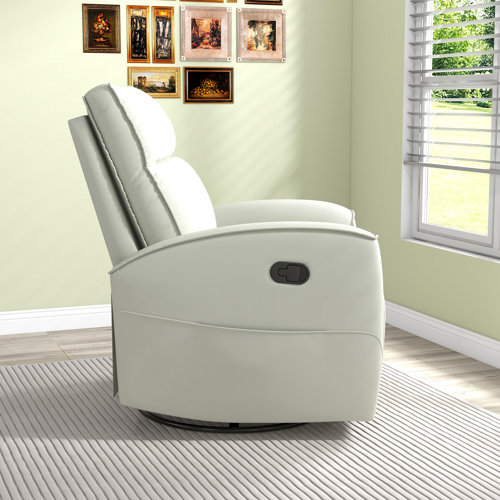 Latitude Run® 30.7'' Wide Modern and Overstuffed Soft Vegan Leather ...