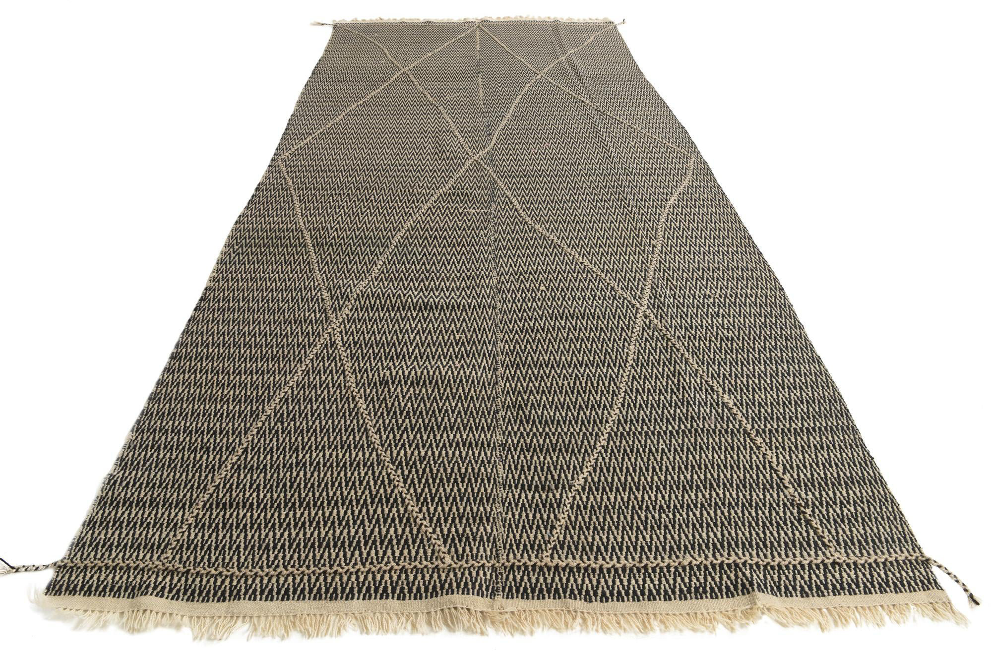 Isabelline 14 Ft Runner Phillippi Black and White Rug | Wayfair