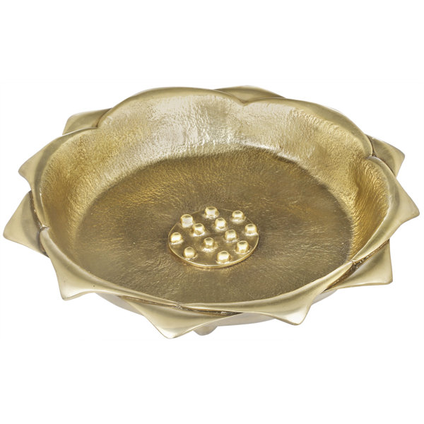 Exotic India Metal Decorative Bowl in Gold | Wayfair