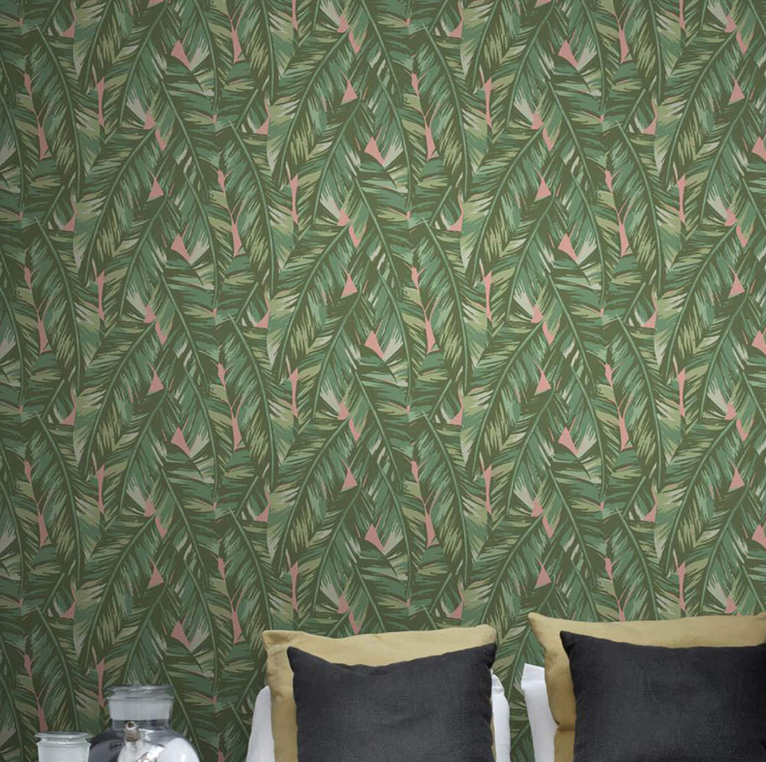 Bay Isle Home™ Phyllis Tropical Leaves 33' L x 20.5" W Wallpaper Roll ...
