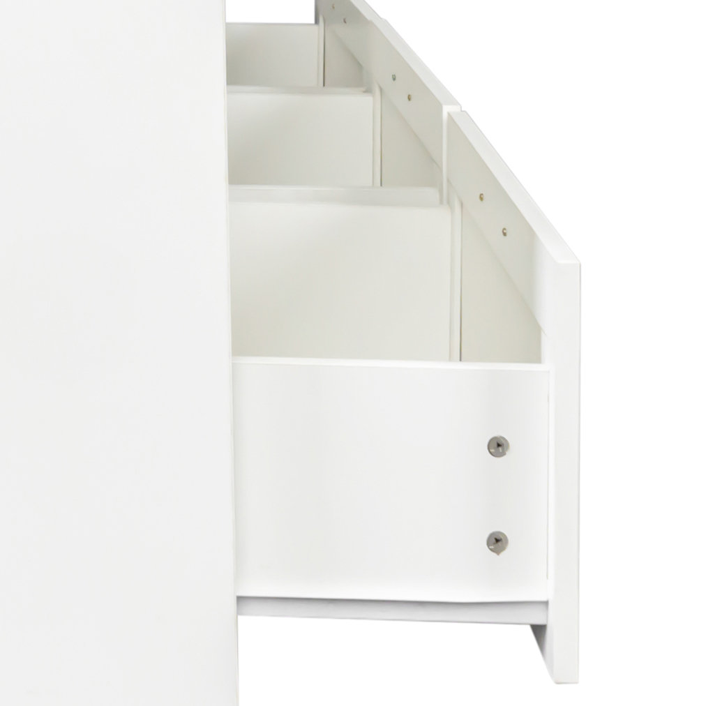 Latitude Run® Shalev wooden TV stand with open storage compartment and ...