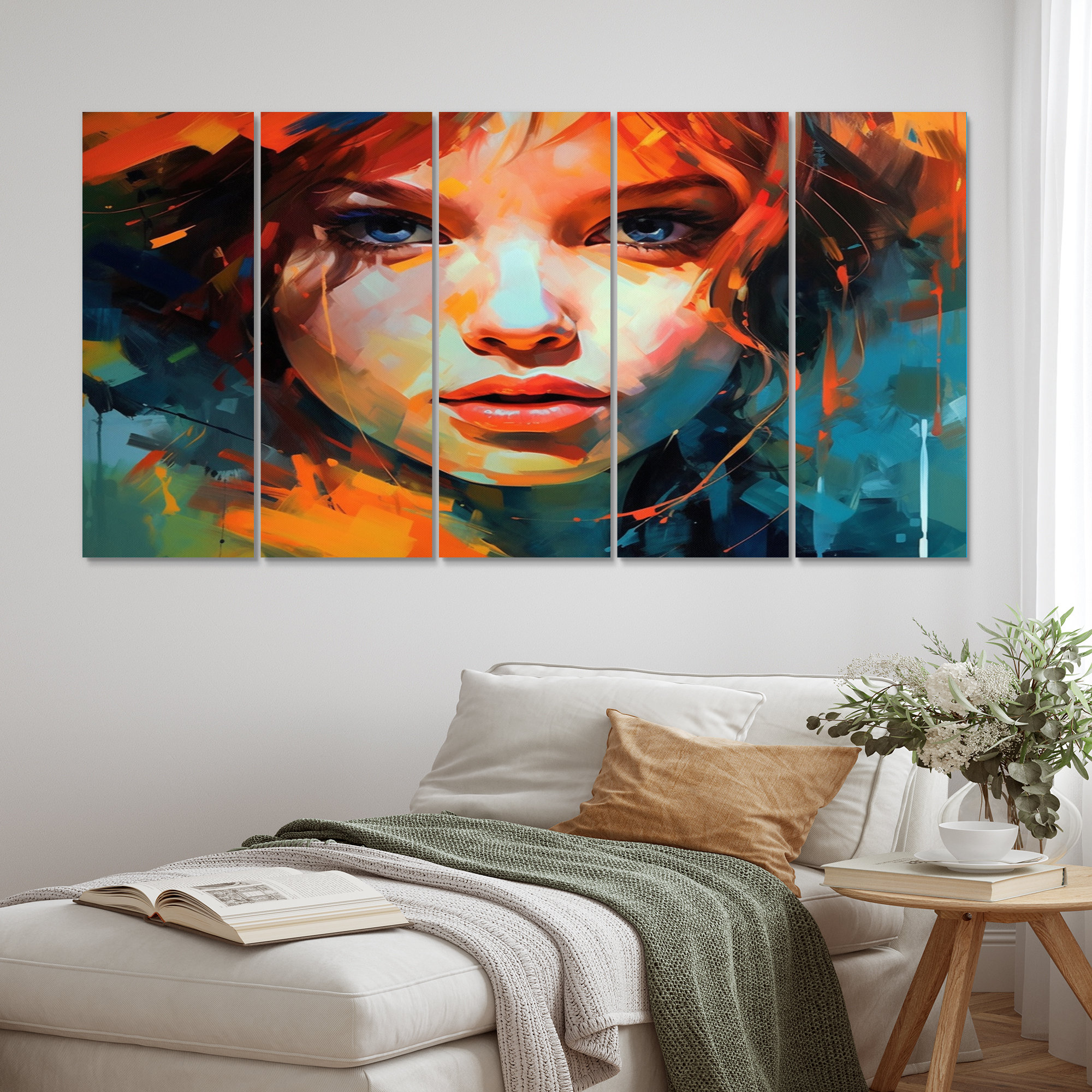 Wildon Home® Colorful Woman Portrait I - Portrait Canvas Print - 5 ...