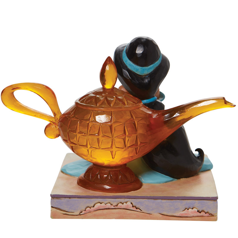Jim Shore Disney Traditions Jasmine & Genie Lamp Figurine 5.3in H | Wayfair