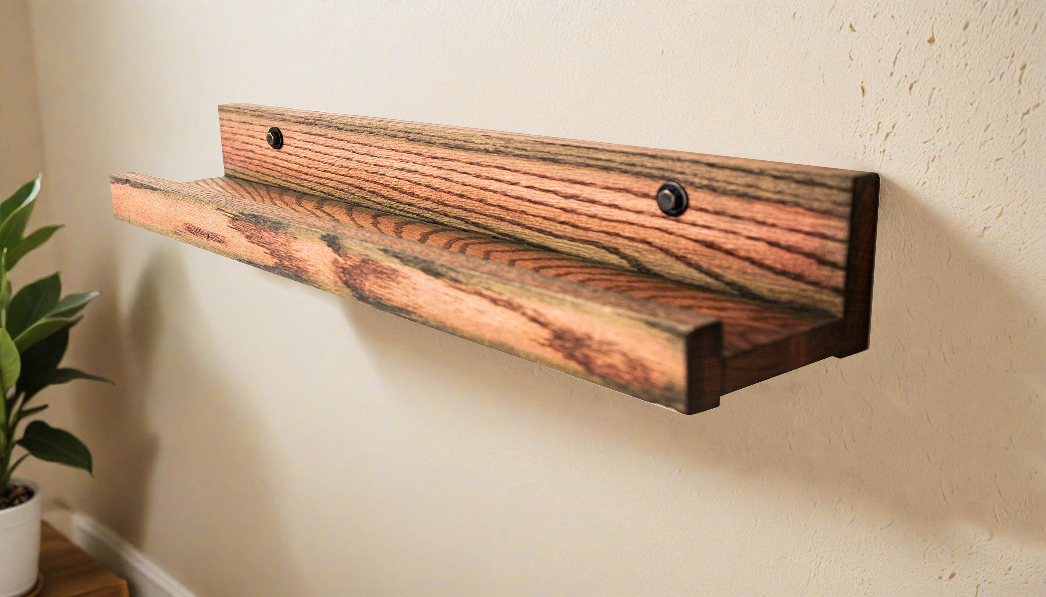 Latitude Run® Rayne Small Solid Oak 3 Piece Lipped Shelves | Wayfair
