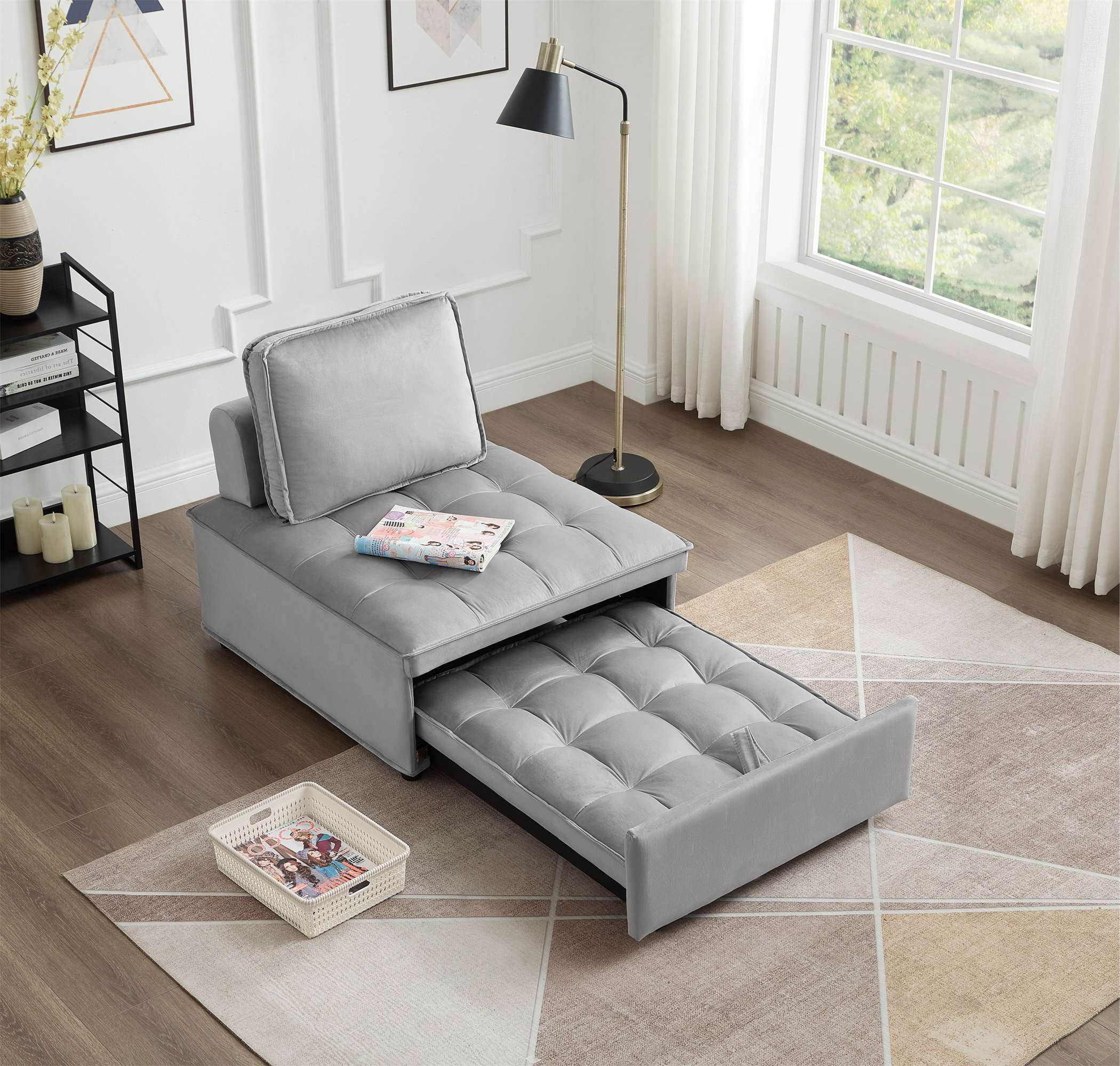 Latitude Run® Sleeper Chair Bed Pull Out Chair Bed | Wayfair