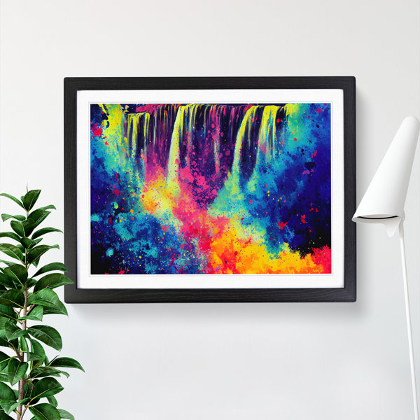 Metro Lane Waterfall Splatter Vol.2 Abstract - Single Picture Frame ...