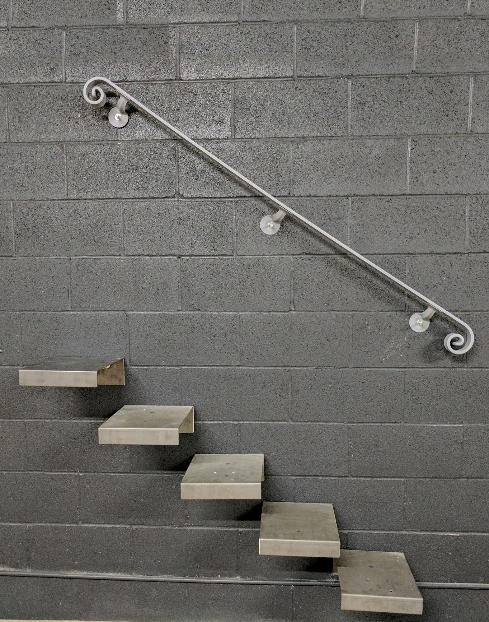 EZ Rail Rail Steel Wall Rail For Stairs & Reviews | Wayfair