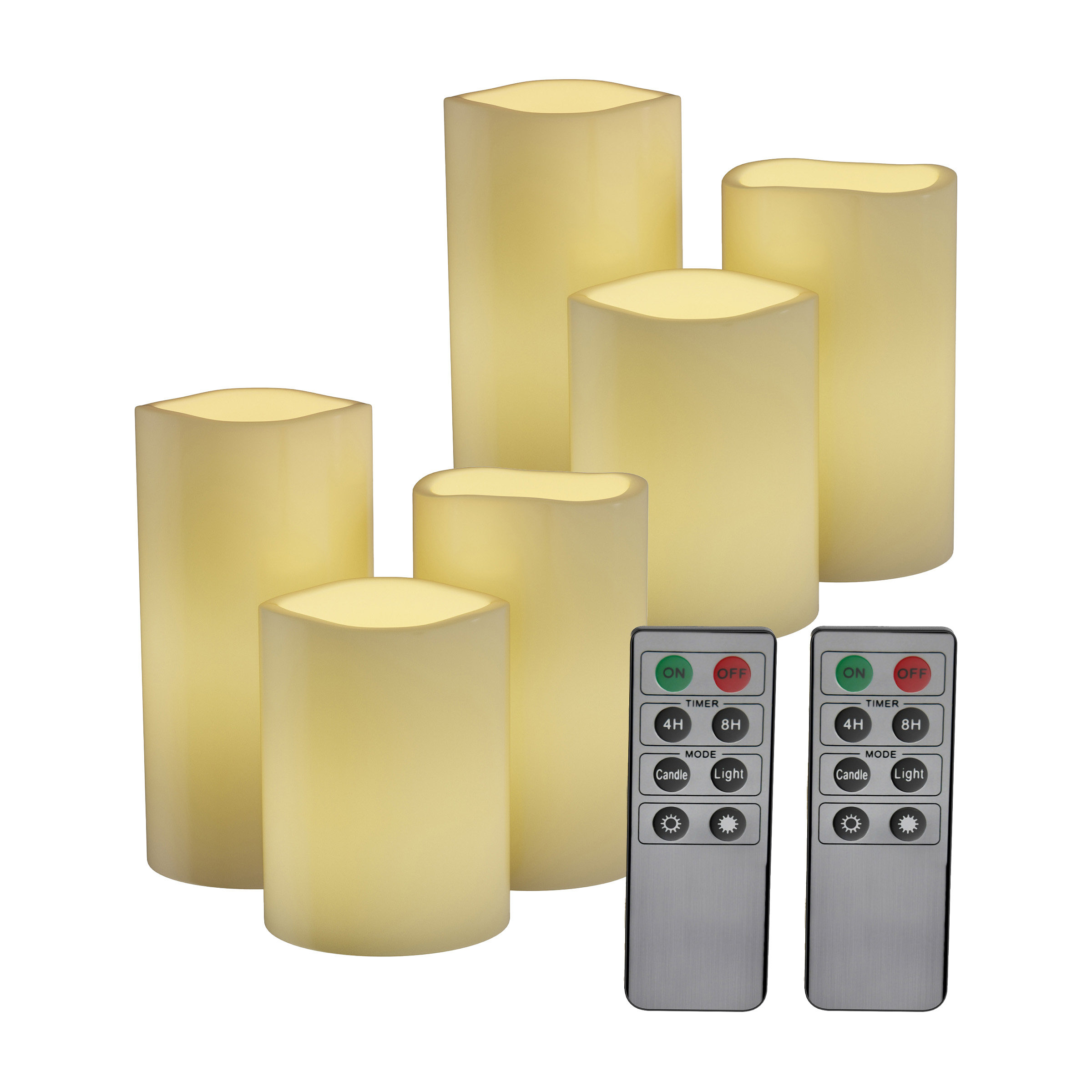 The Party Aisle™ Flameless LED Candles – 6-Piece Remote Controlled ...
