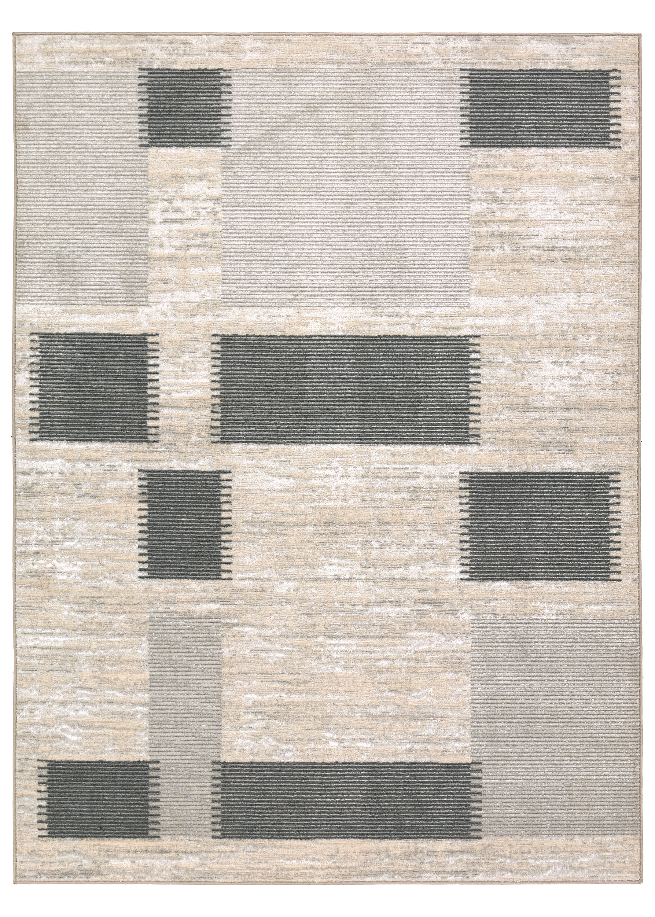 Orren Ellis Label J Bismuth Powerloomed Abstract White Area Rug | Wayfair