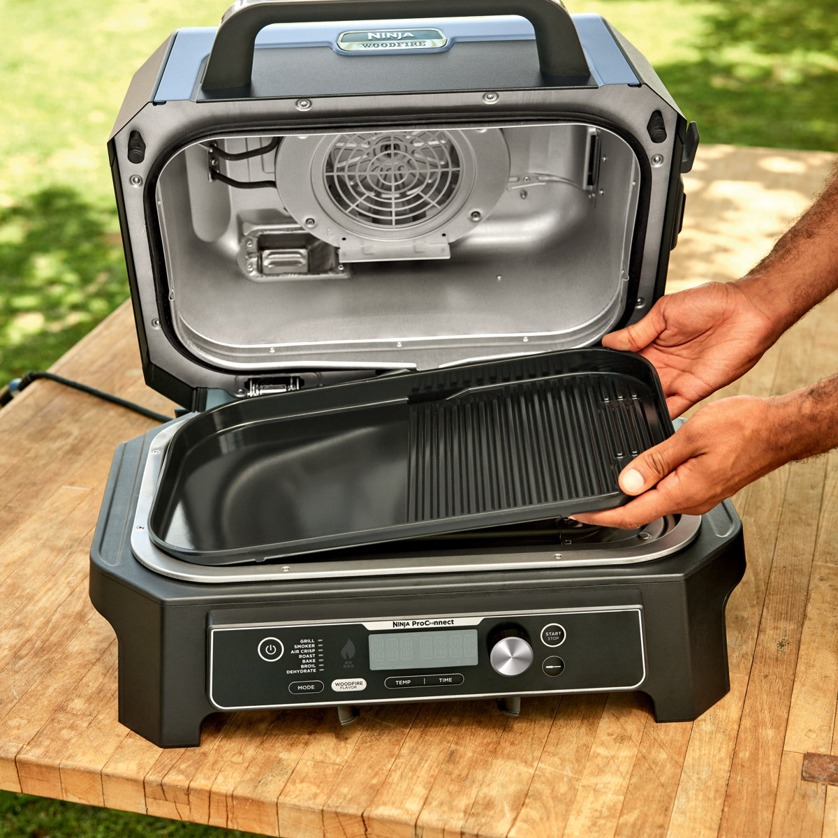 Ninja Woodfire Grill & Griddle Plate, Compatible With Og800 And Og900 ...