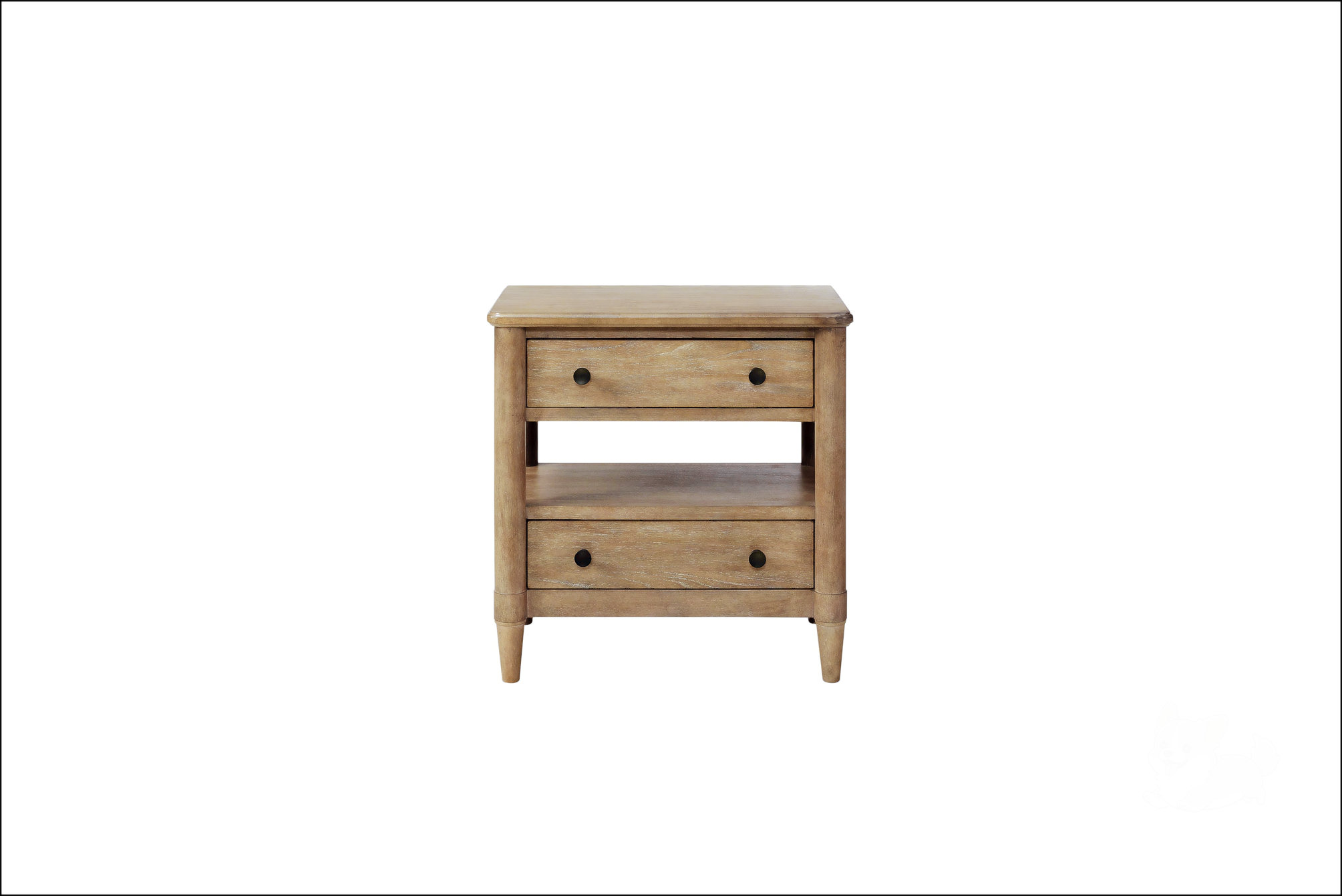 Hokku Designs Ocean-Inspired Nightstand With 2 Drawers And Cedar Lined ...
