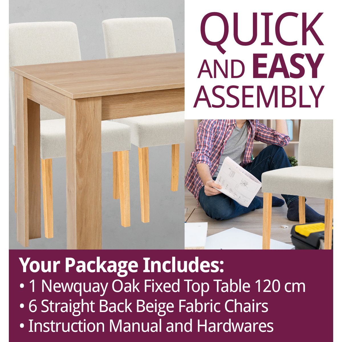 Alpen Home Ludden 6 - Person Dining Set & Reviews | Wayfair.co.uk