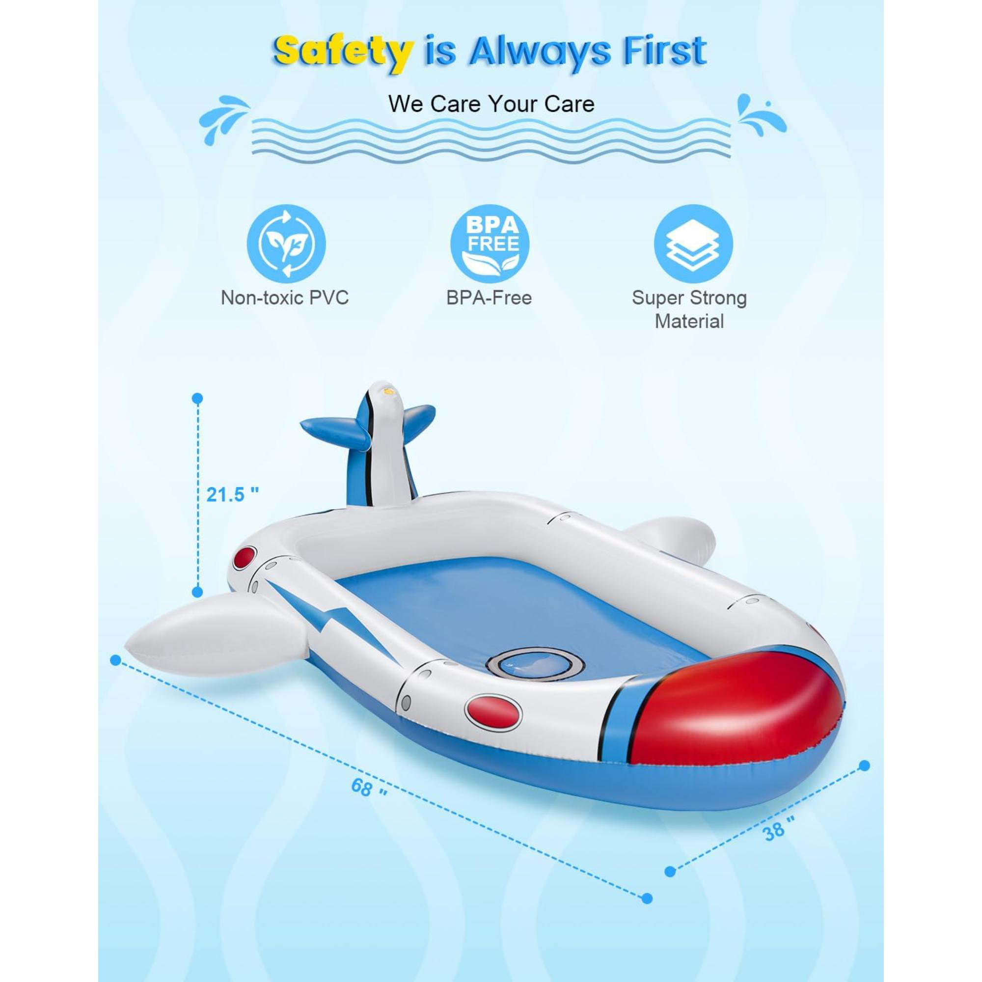 Textiles Hub Kiddie Pool For Toddlers, Splash Pad For Kids Ages ...