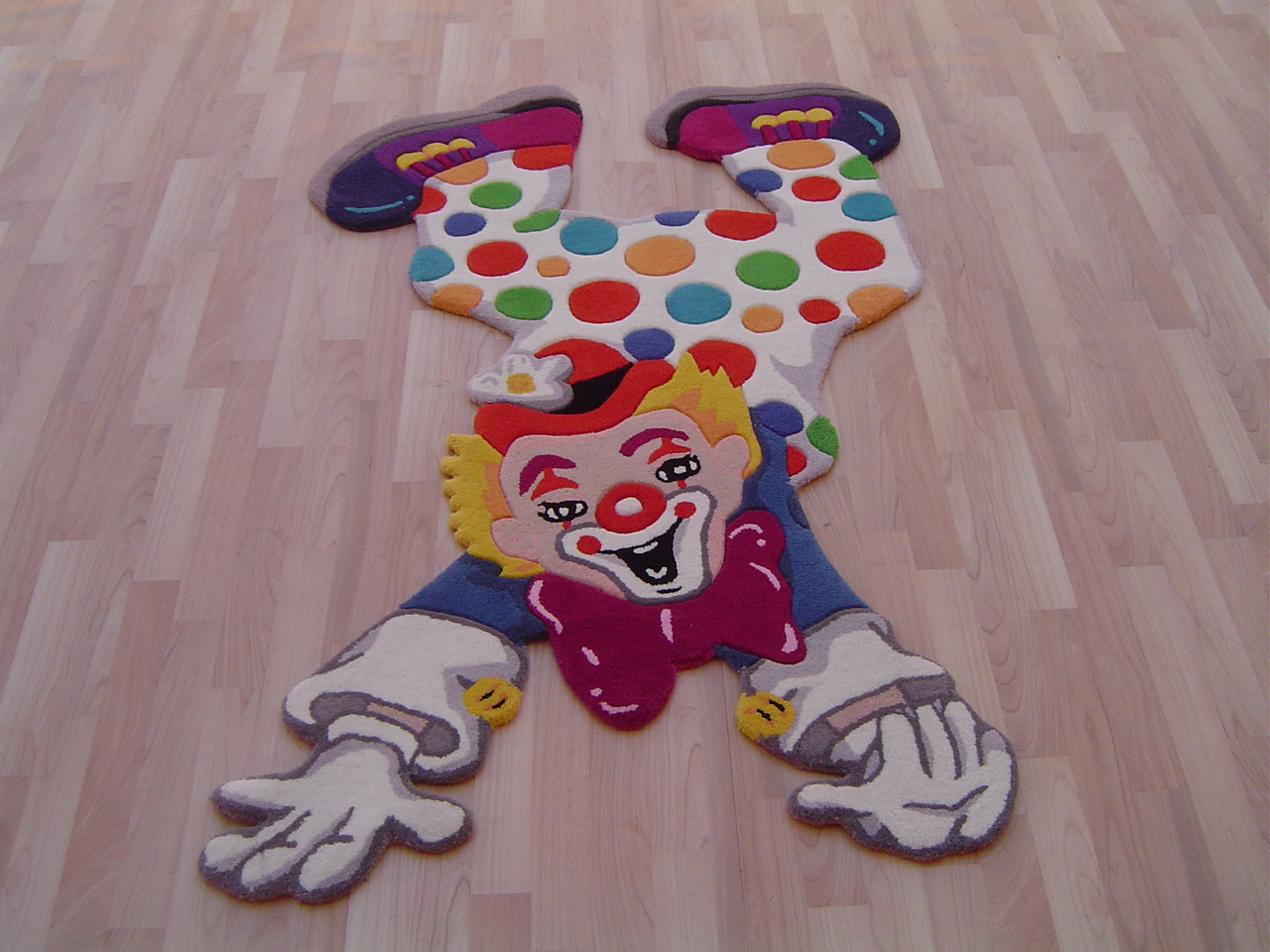Zoomie Kids Ashana Clown Fun Multi Kids Rug | Wayfair