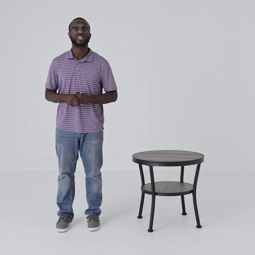 17 Stories Aderes Wood End Table with Storage & Reviews | Wayfair