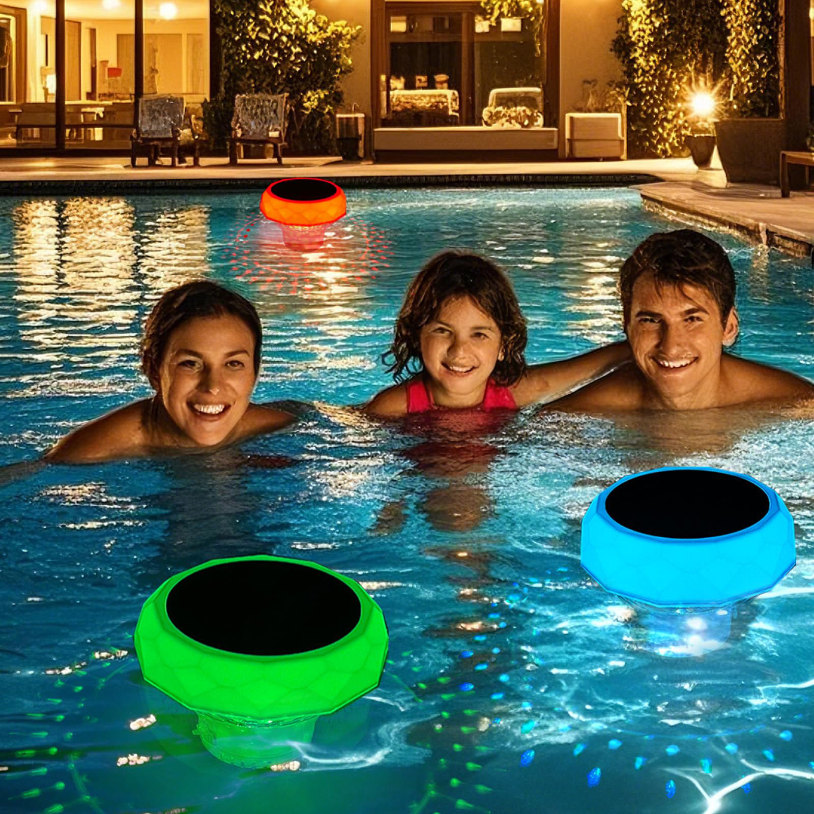 Zeki Shoggy 2 In 1 Solar Pool Chlorine Floater With Colourful Lights ...