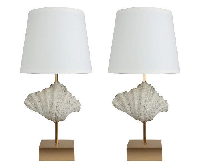 Albert Estate LTD Shell Table Lamp, Set Of 2 | Wayfair