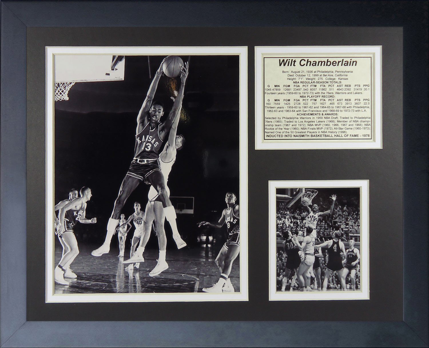 Legends Never Die " Wilt Chamberlain Kansas Jayhawks " - Wayfair Canada