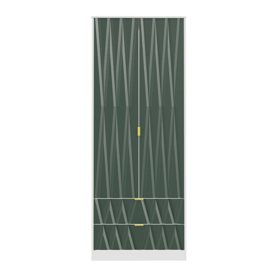 Ebern Designs Fully Assembled Efka Diamond Wardrobe | Wayfair.co.uk