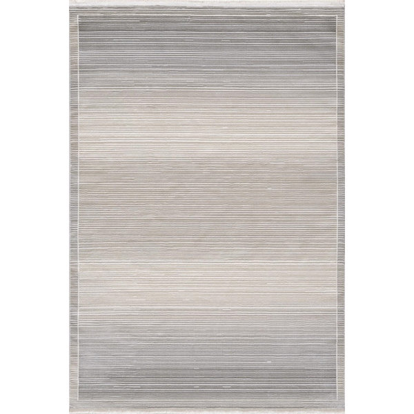 August Grove Geena Modern Machine Woven 200x290 Grey Area Rug | Wayfair ...