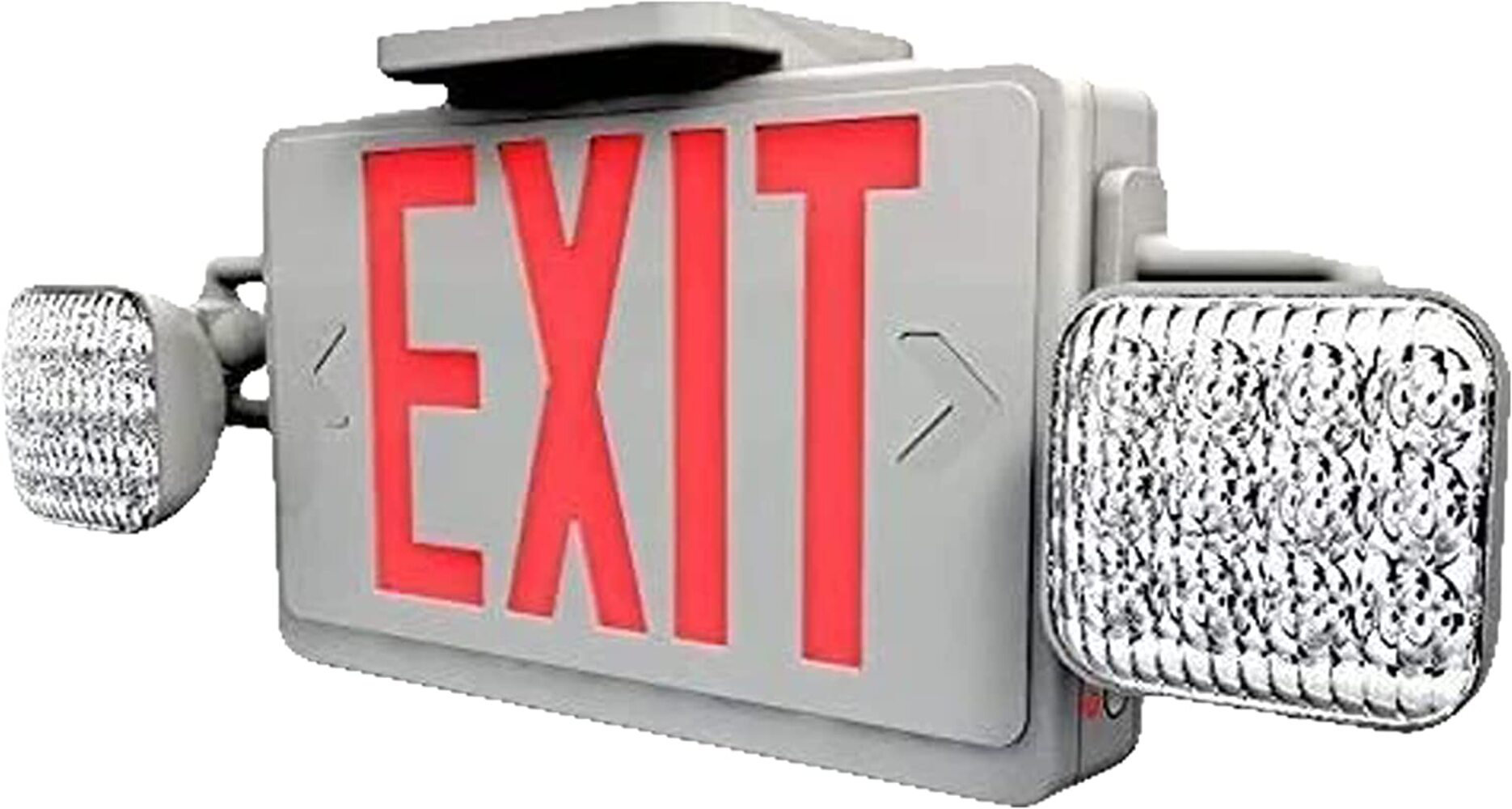 Ciata Lighting Thermoplastic Surface-Mounted LED Emergency Exit Combo ...