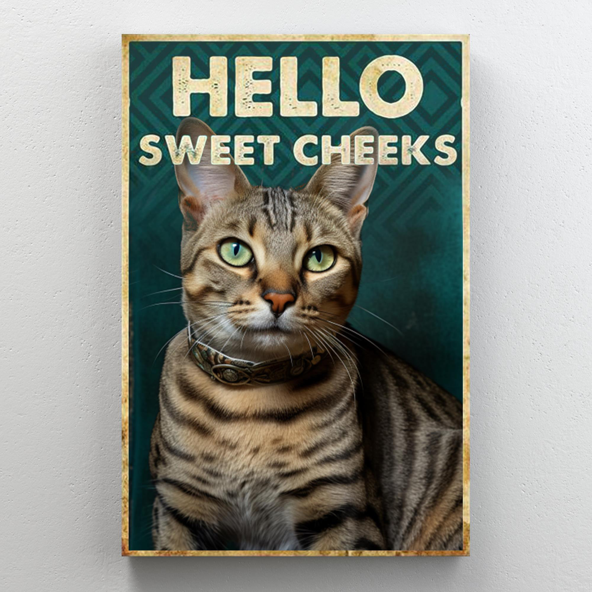 Trinx " Tabby Cat Hello Sweet Cheeks " | Wayfair