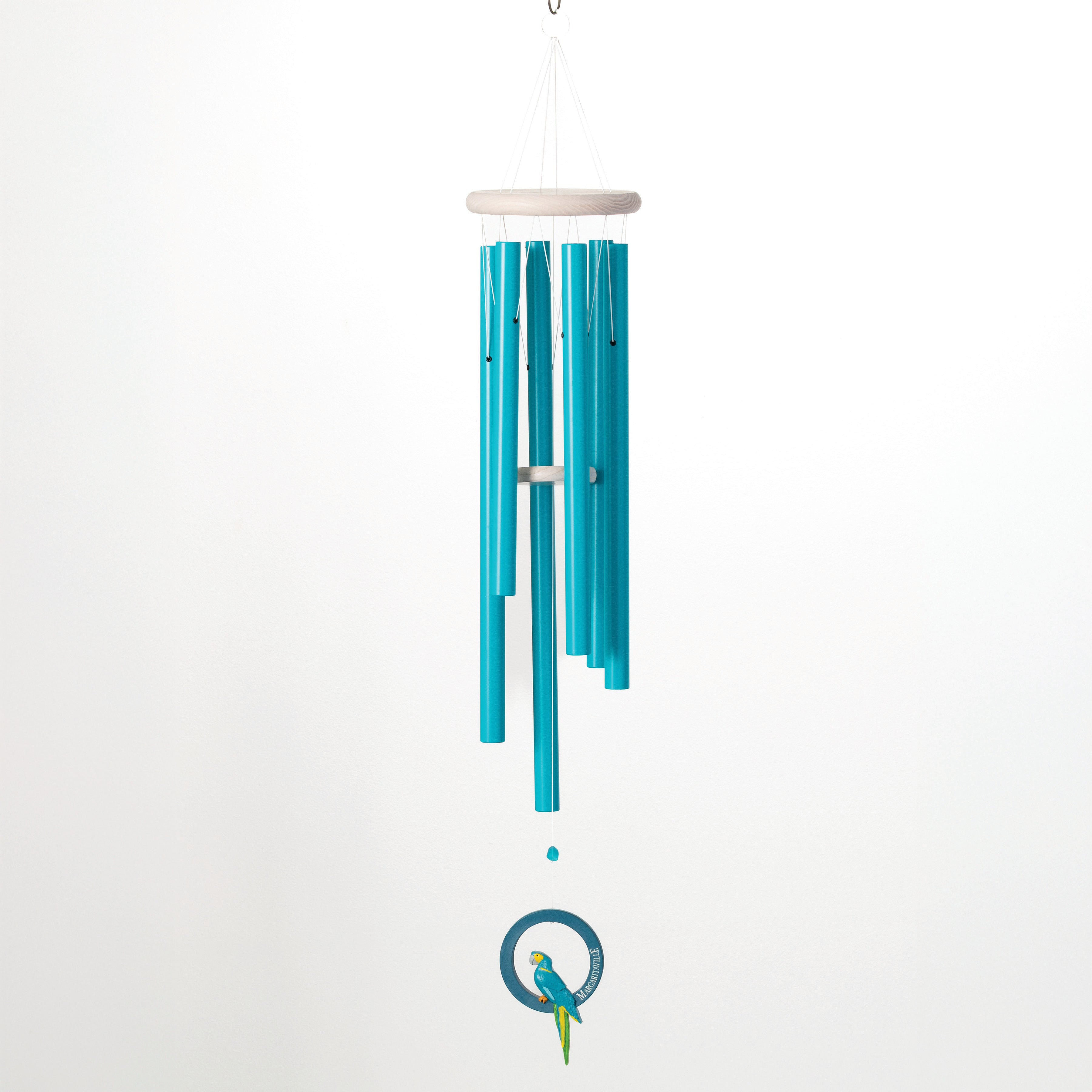 Arlmont & Co. Margaritaville Turquoise Parrot Wind Chime | Wayfair