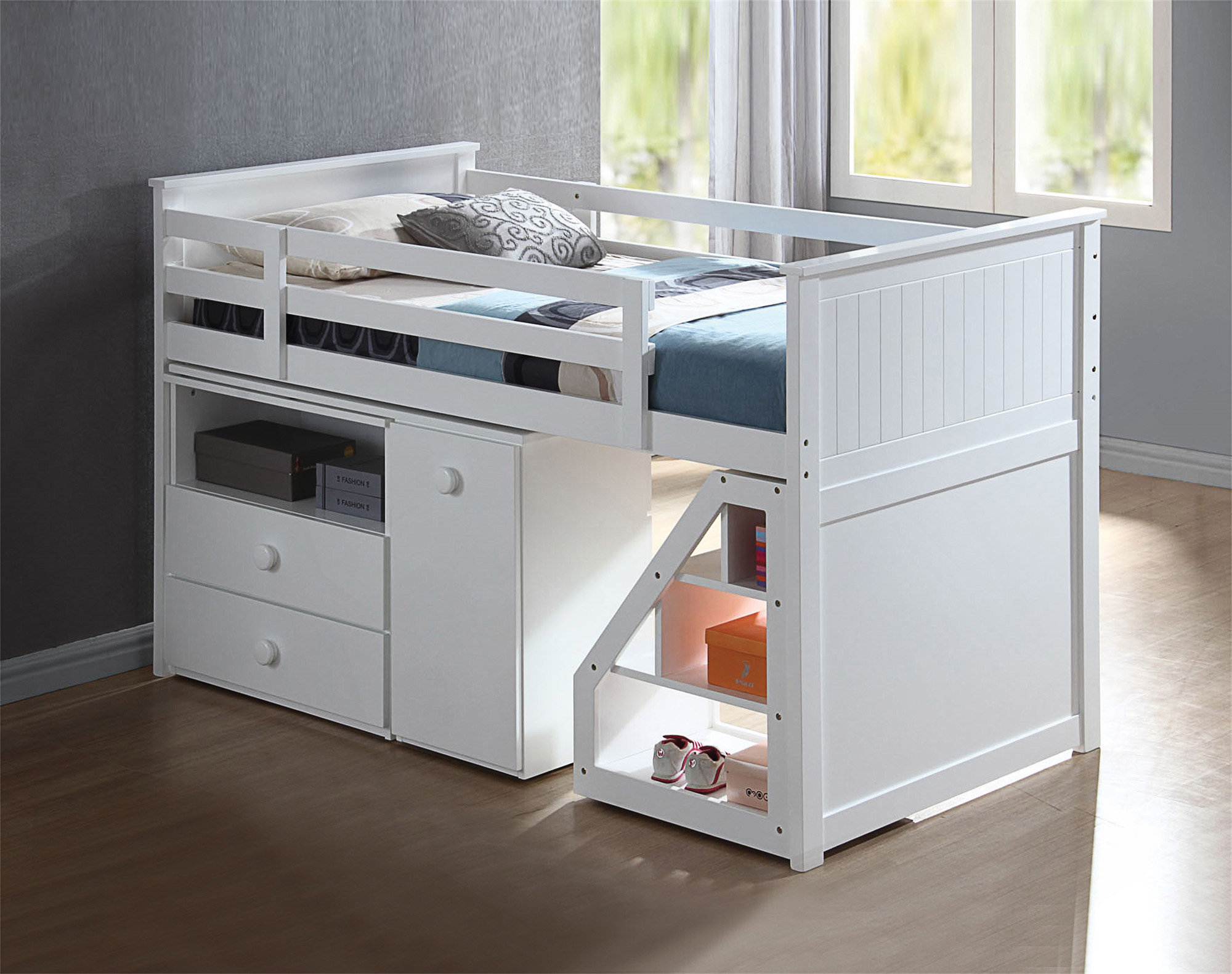 17 Stories Twin Loft Bed Set | Wayfair