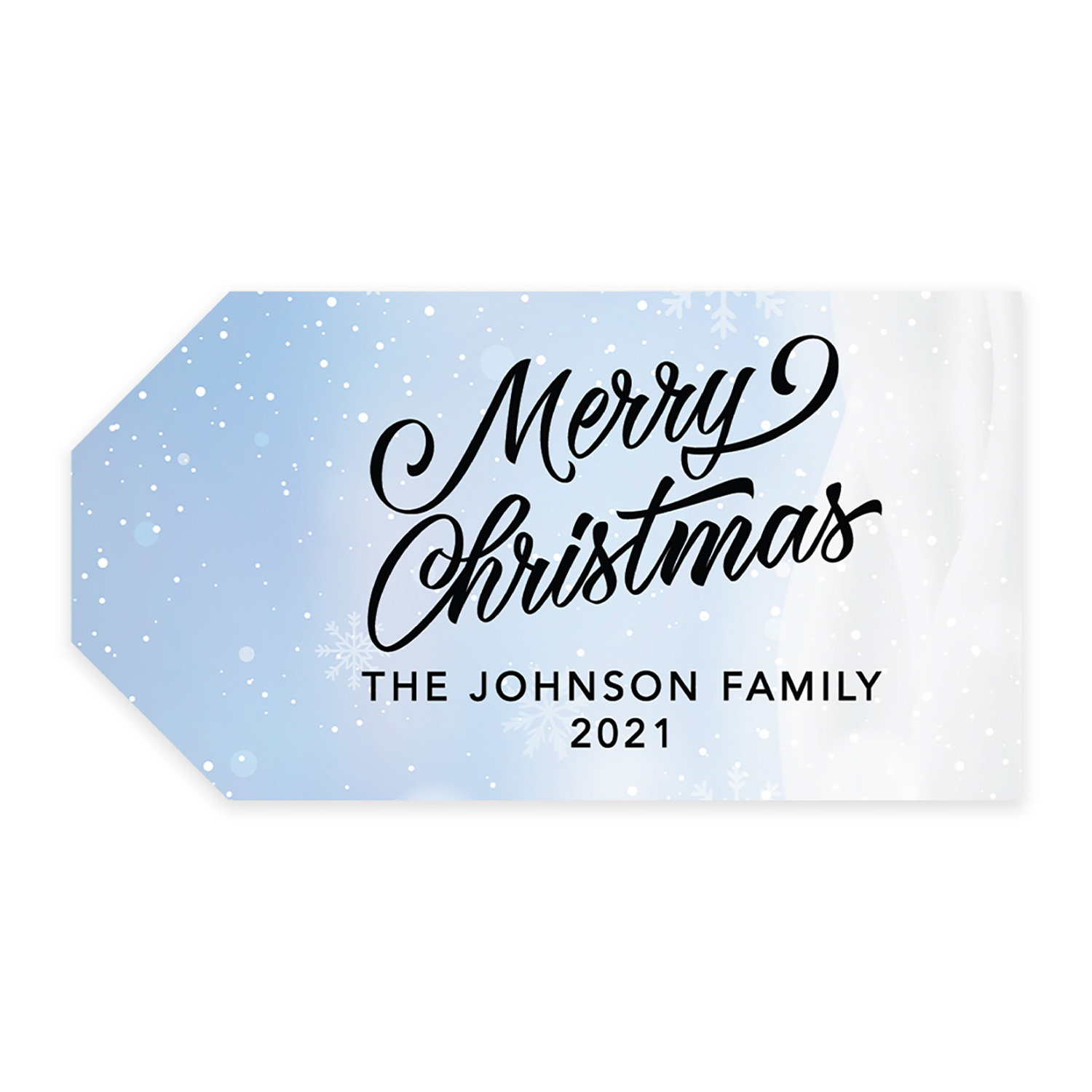 The Holiday Aisle® Custom Self Adhesive Classic Vintage Merry Christmas ...