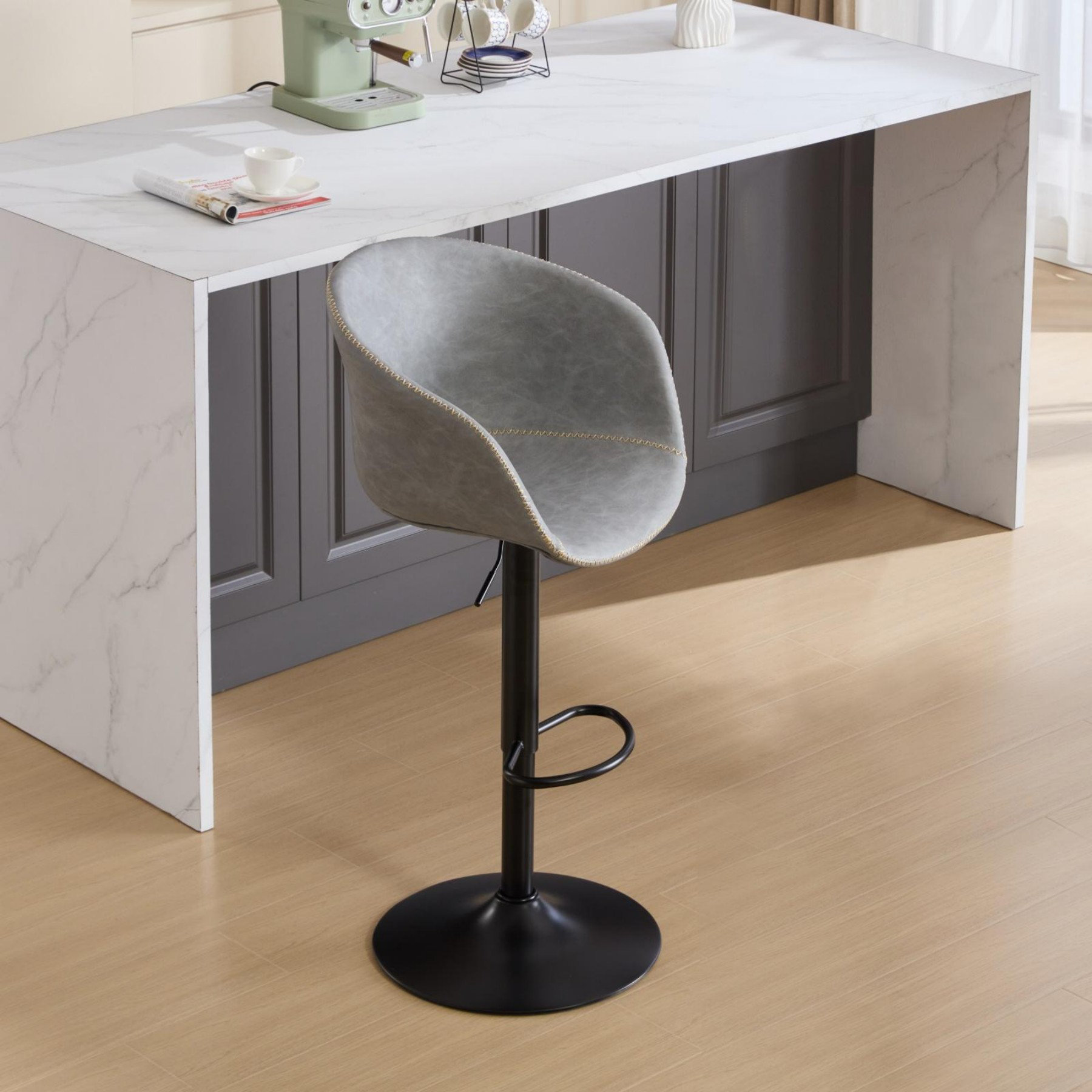 George Oliver Adjustable Swivel Bar Stools | Wayfair