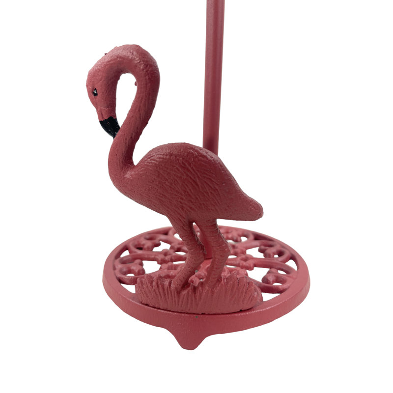 Bay Isle Home™ Cast Iron Pink Flamingo Tropical Beach Coastal Vibes ...