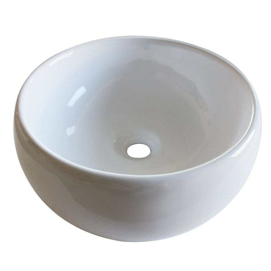 Arsumo Ceramic Circular Vessel Bathroom Sink | Wayfair