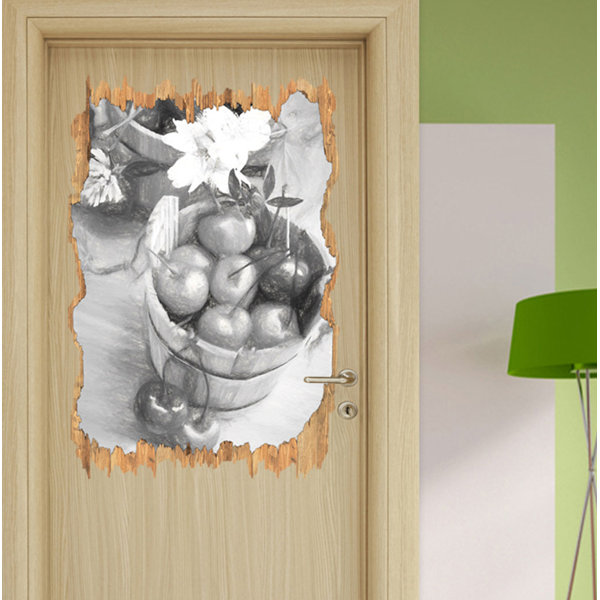 East Urban Home Wandtattoo Eimer mit Kirschen | Wayfair.de