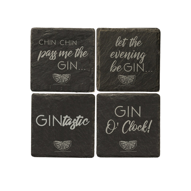 Selbrae House Square 4 Piece Coaster Set | Wayfair.co.uk