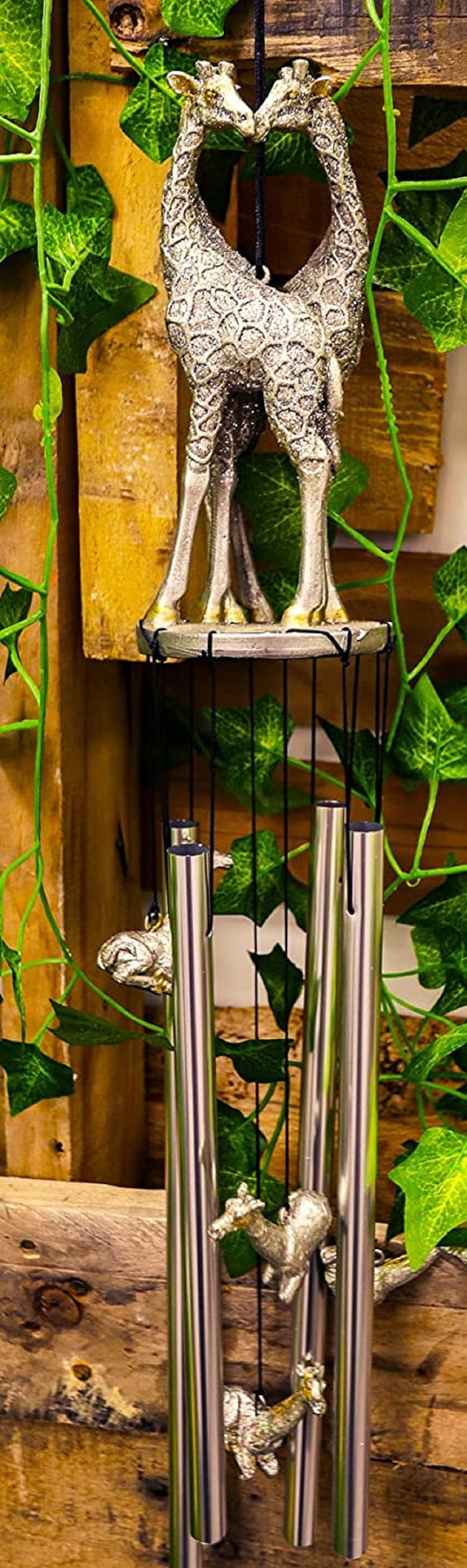 Dakota Fields Aido Safari Madagascar Two Giraffe Couples Wind Chime ...