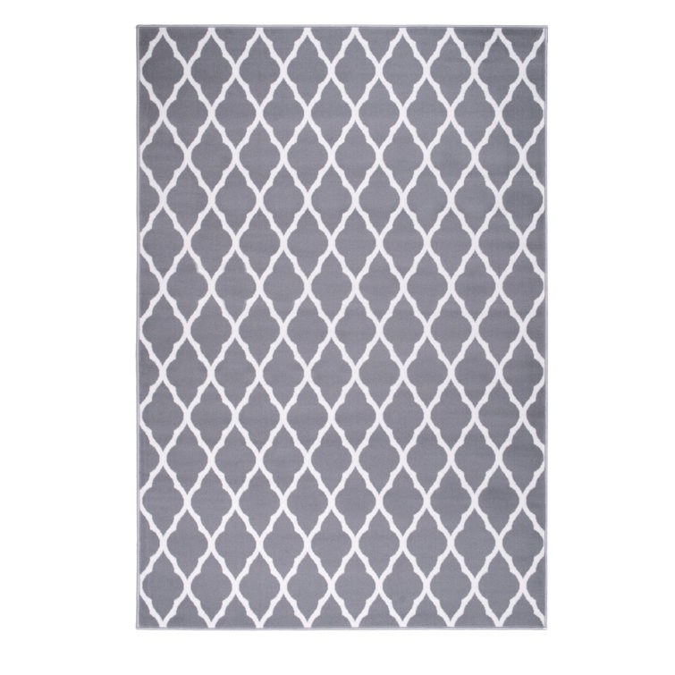 Fairmont Park Hayley Geometric Hand Woven Hand Hooked Grey Area Rug ...