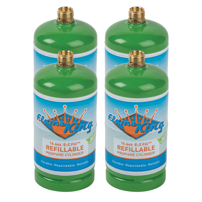 Flame King 1LB Refillable Empty Propane Cylinder Tank Reusable DOT ...