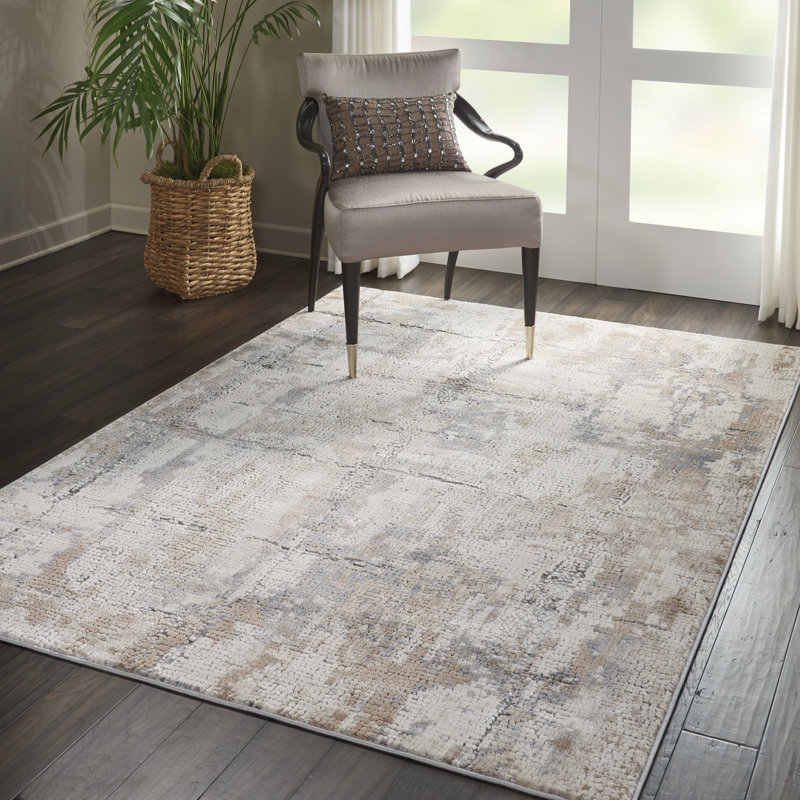 Williston Forge Comer Tan/Gray/Cream Rug & Reviews | Wayfair