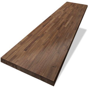 Millwood Pines Gladys Finished Acacia Solid Wood Table Top for DIY Desk ...