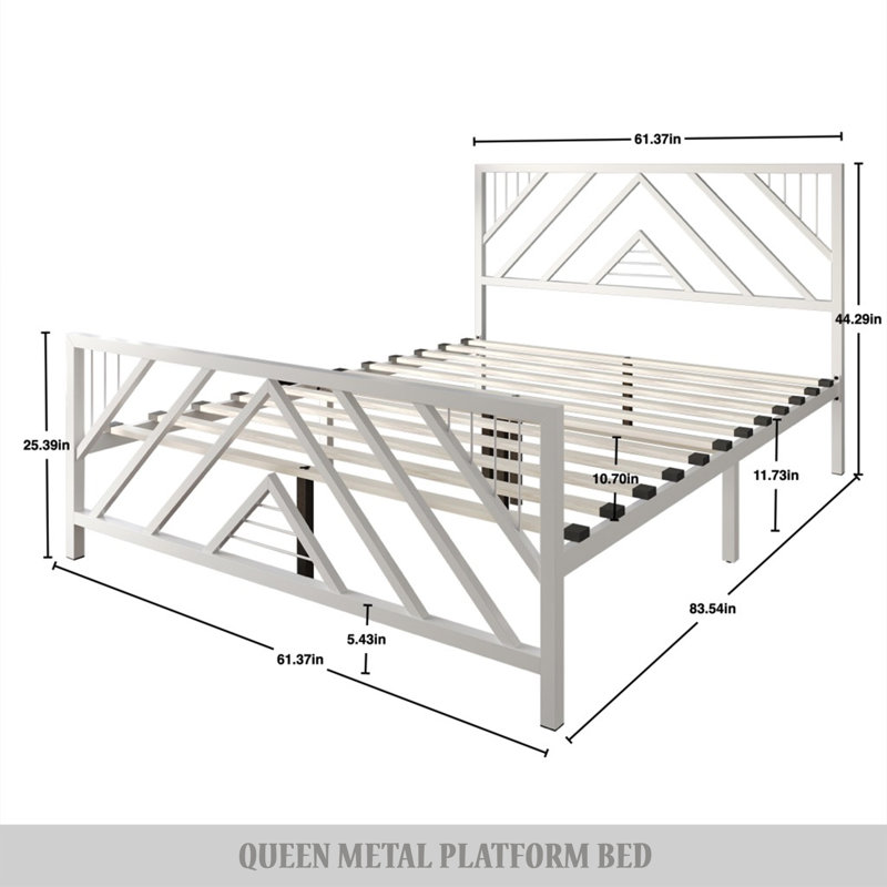 Latitude Run® Sherrard Metal Slat Bed & Reviews | Wayfair