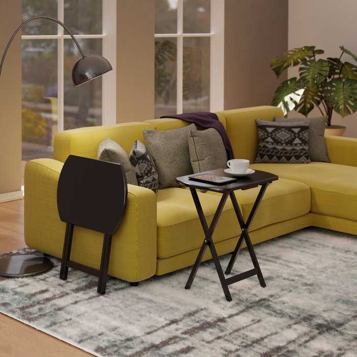 Symple Stuff Jemma Tray Table Set & Reviews | Wayfair