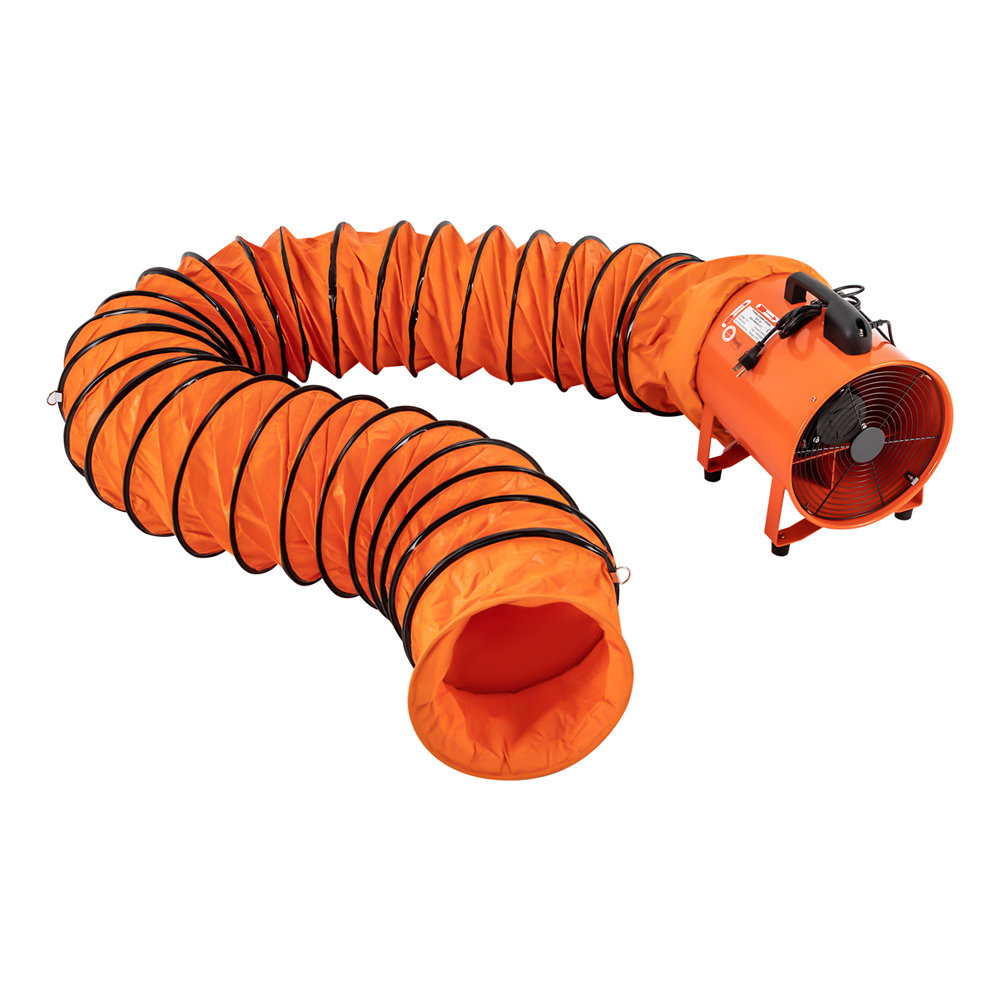 SUNYOU 12'' Industrial Exhaust-Extractor Blower Fan w/5m Duct Hose ...