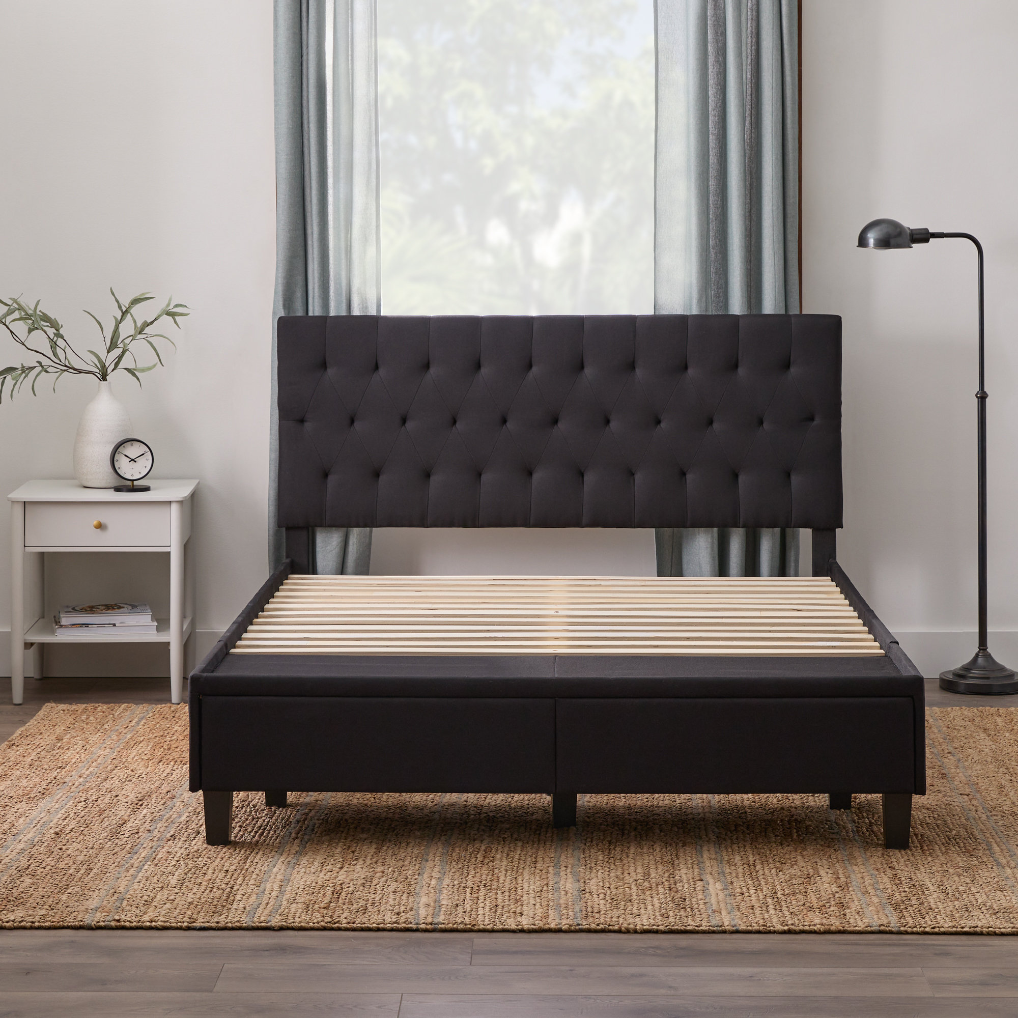 Lark Manor™ Alisea Tufted Upholstered Low Profile Storage Panel Bed ...