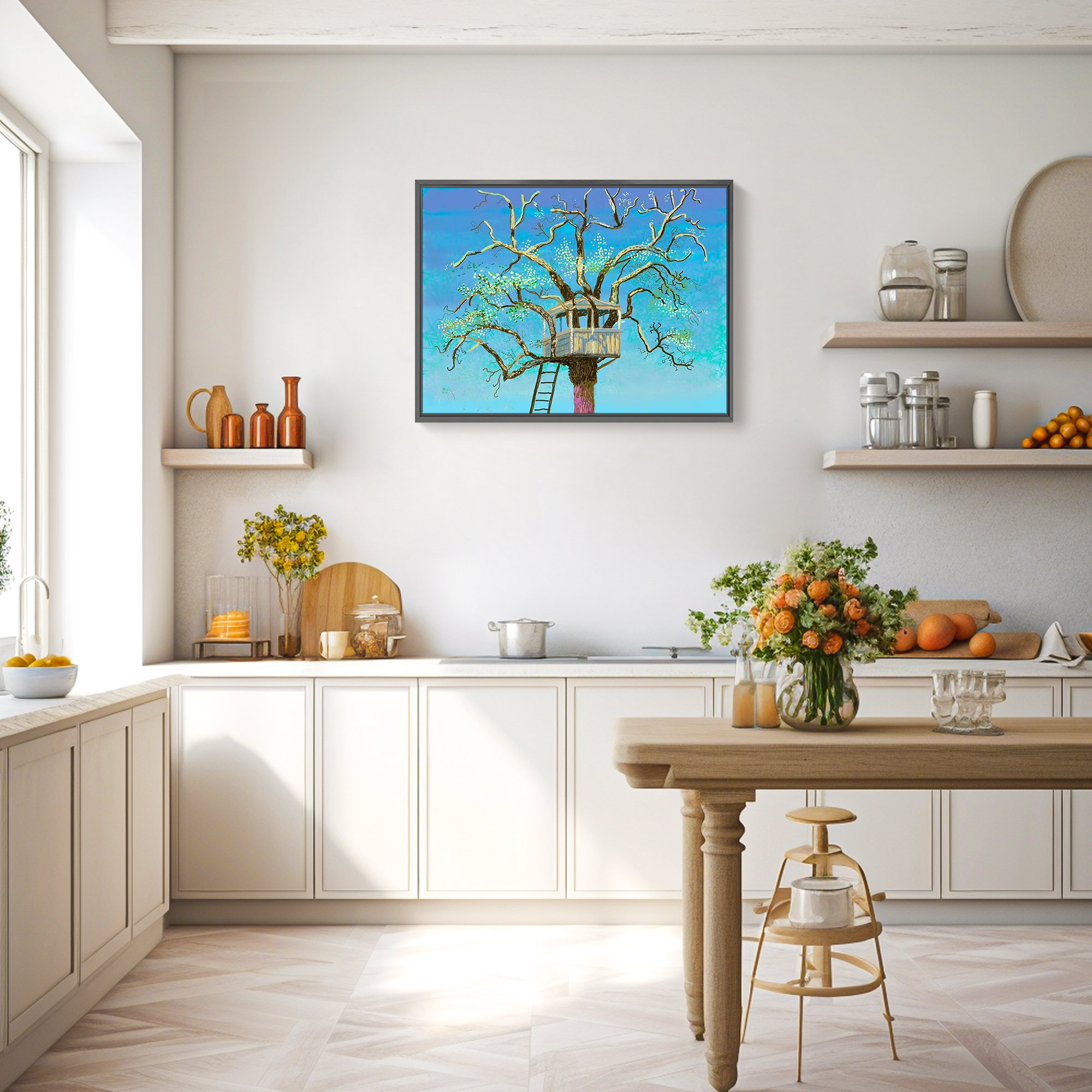 Winston Porter Plant Framed On Canvas Painting | Wayfair