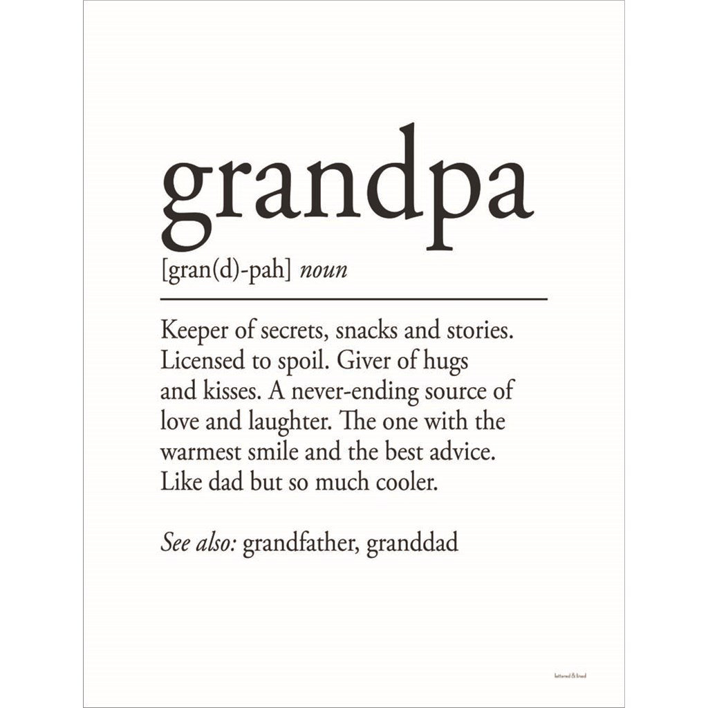 Red Barrel Studio® Grandpa Definition 2 by Lettered & Lined - Wrapped ...