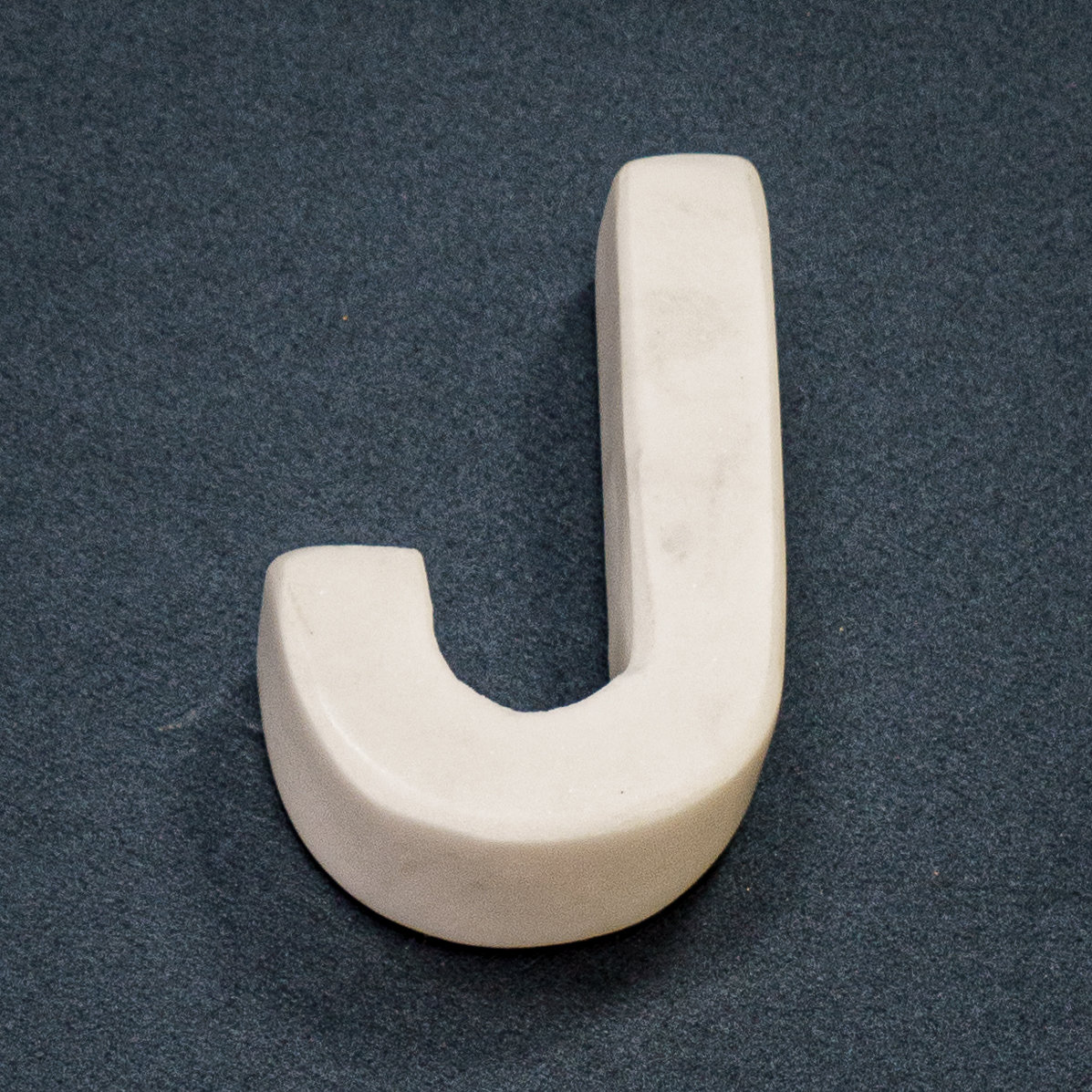 Ebern Designs White Marble Letter J - Wayfair Canada